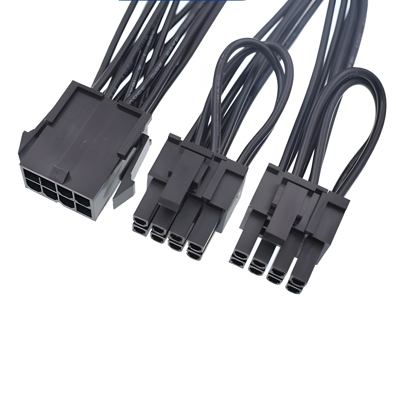 Premium 8 Pin to Dual 8 Pin GPU PCIE Power Adapter Cable 10cm All Black ...
