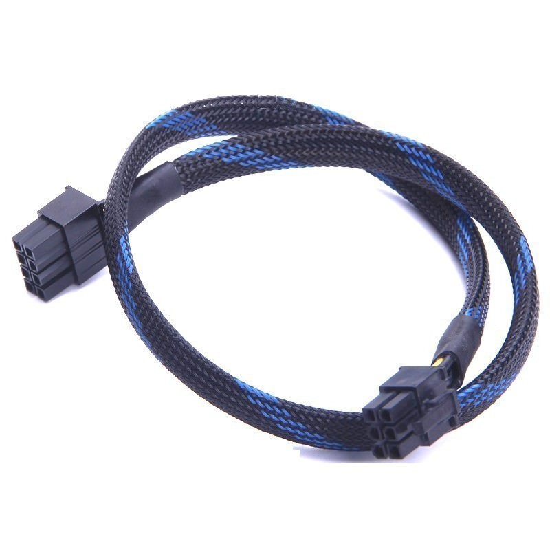 PSU Power Modular 8 Pin to 6 Pin PCIE Sleeved Cable Black Blue for Sama ...