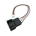 Standard PC 4 Pin PWM Fan to JST XH 2.54mm 4 Pin Fan Adapter Cable - MODDIY