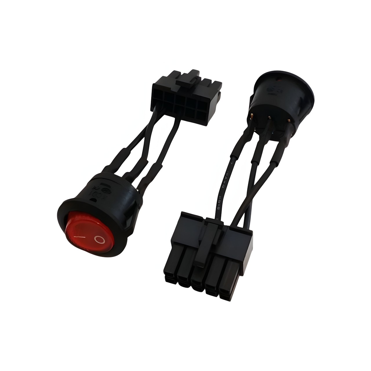 Jump Start EPS ATX 10 Pin Modular PSU Jumper On Off Switch Red Light ...
