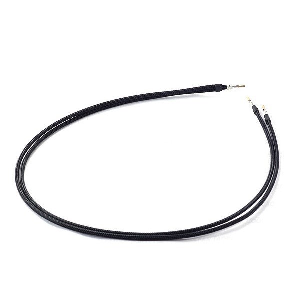 modDIY Pre Made 18AWG Sleeved Y Electrical Wire Black - MODDIY