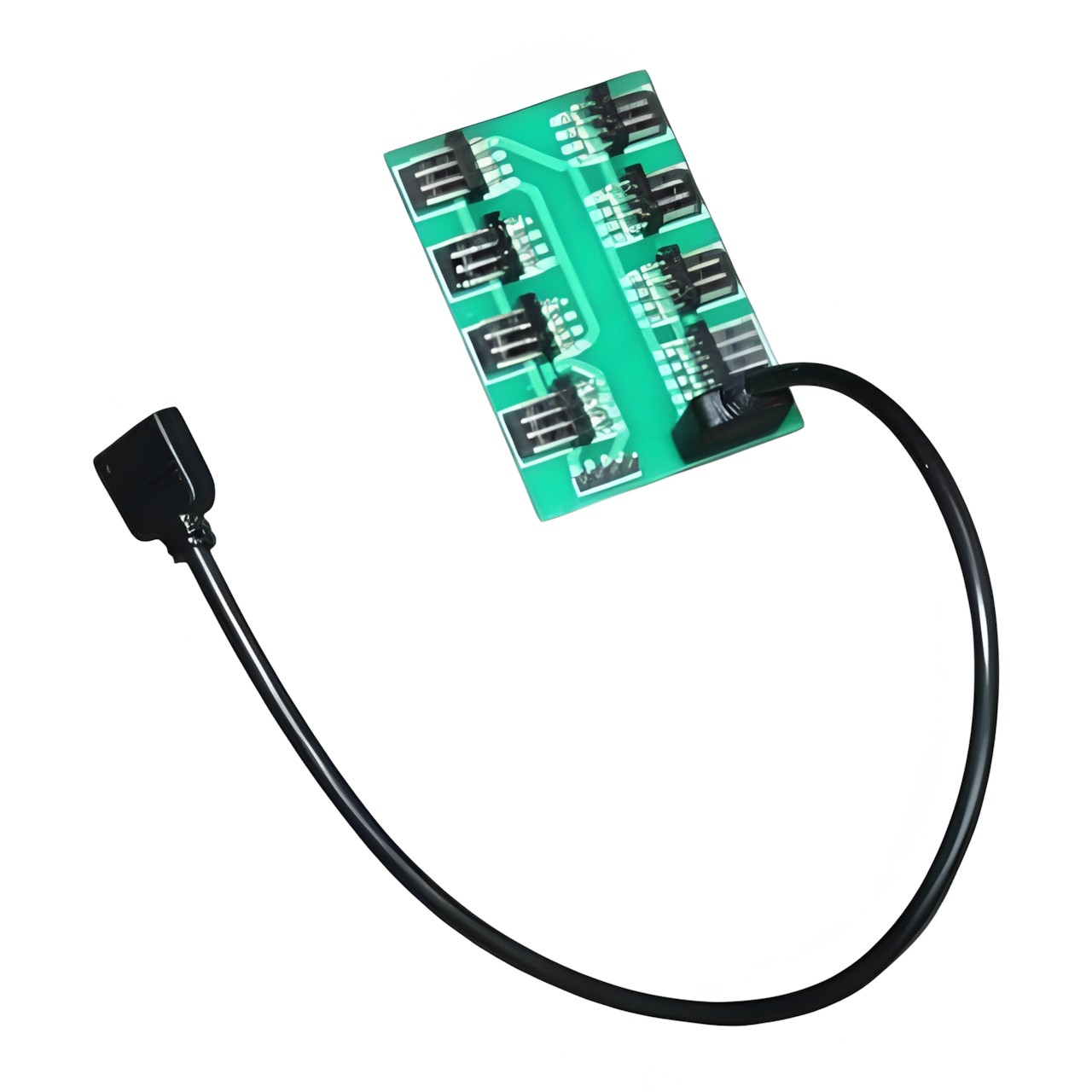LED RGB Aura Lighting 4 Pin Control Sync 8 Port Splitter Hub - MODDIY
