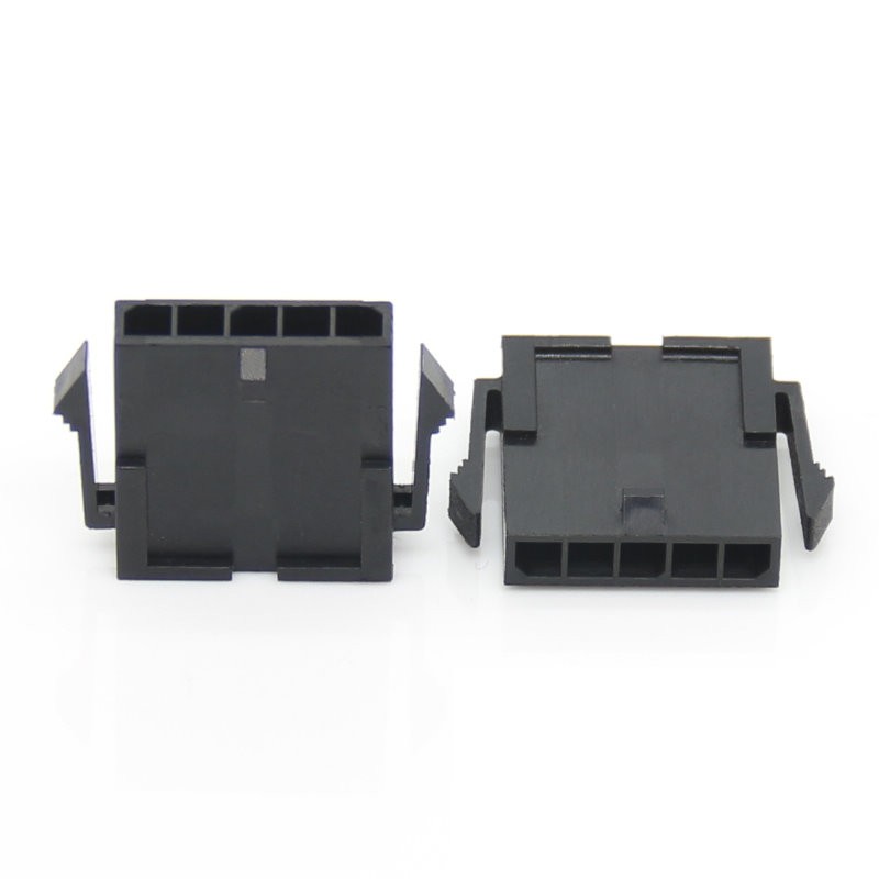 5 Pin Power Supply Male Molex Connector with Pins Black - MODDIY