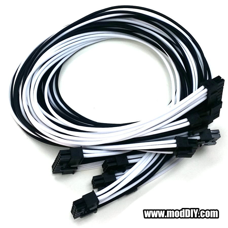 Premium Single Sleeved Modular Cables Set for Seasonic Platinum - MODDIY