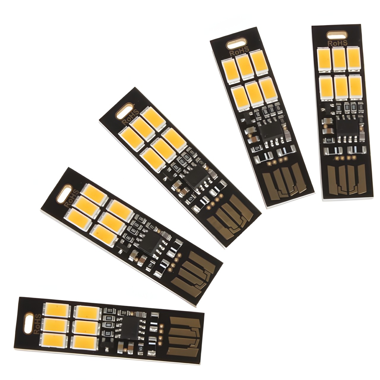 Ultra Thin Mini USB White 6 LED Portable Light with Touch Control - MODDIY