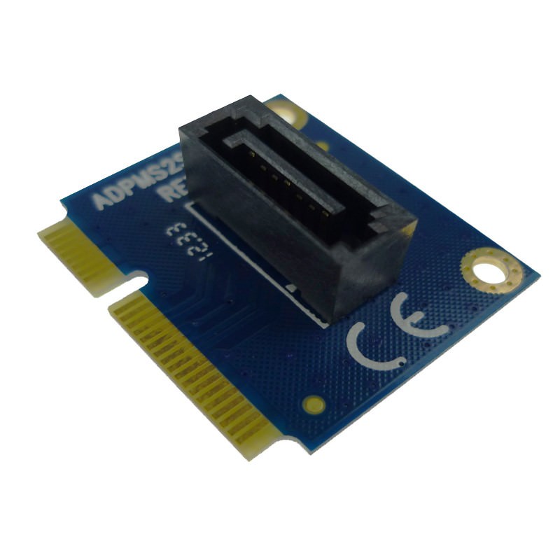 mSATA Mini SATA Slot 52 Pin to SATA 7 Pin Adapter PCB Board - MODDIY