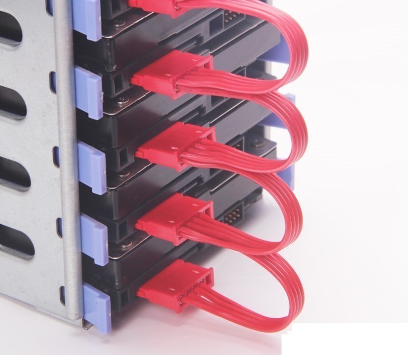 5 Pin SATA Connector with Pins Red - MODDIY