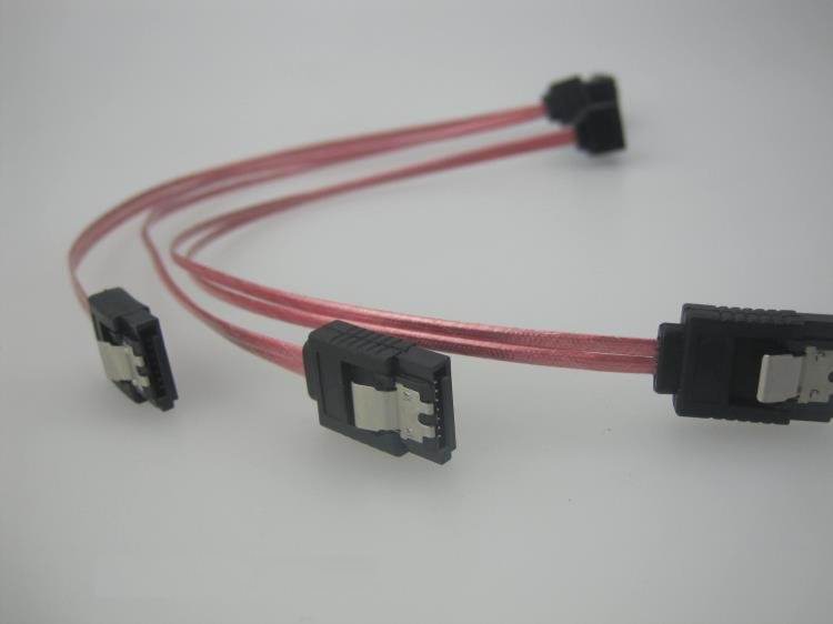 Premium Red Ultra Slim SATA3 High Speed 6Gbps SATA Cable 25cm 40cm - MODDIY